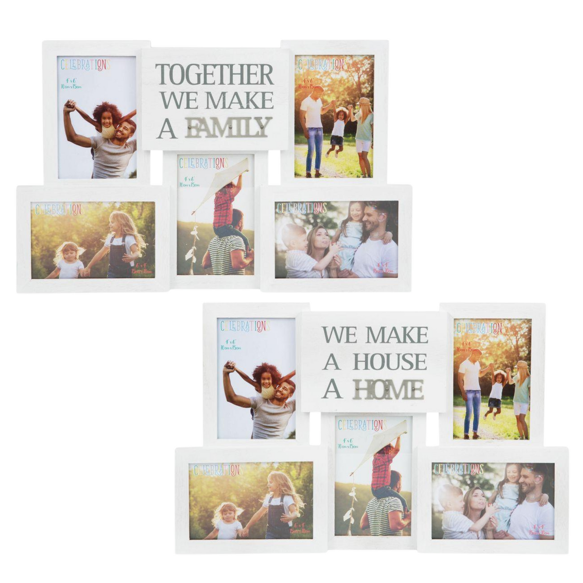 Celebrations Collage Photo Frame with Metal Wording – Crusader Gifts